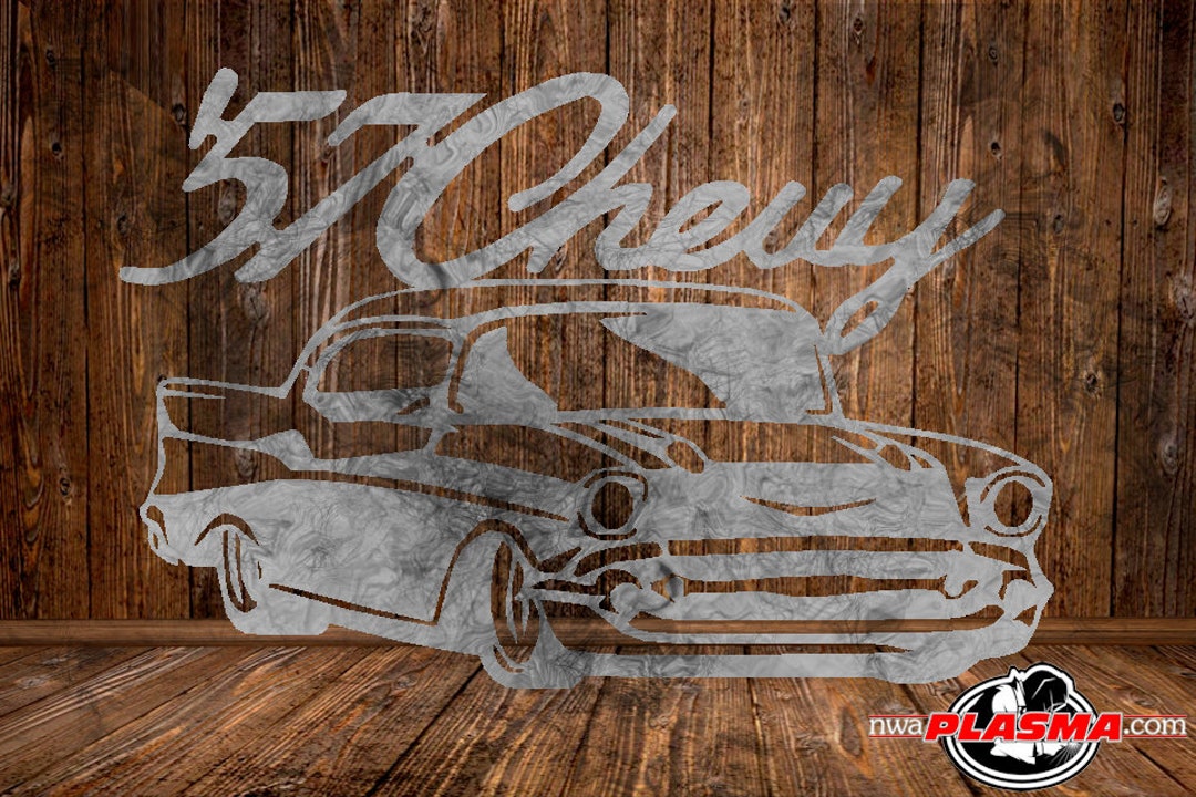 1957 Chevy Hotrod Cut Ready Vector File (SVG, DXF) - Etsy