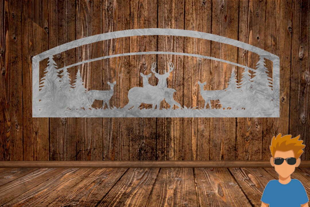CUT READY, Nature Scene Buck and Does,svg,dxf,vector File,plasma ...