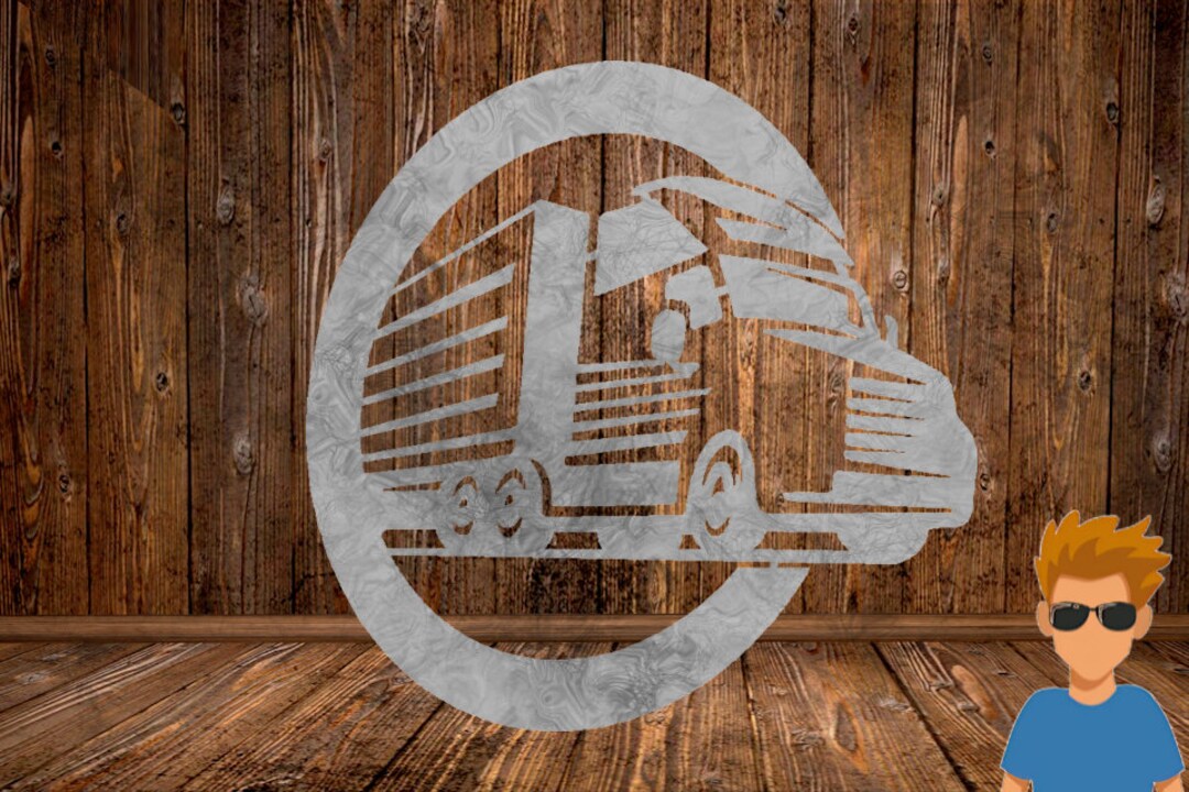 CUT READY, Big Rig Truck Trucking Company Logo Silhouette,svg,dxf ...