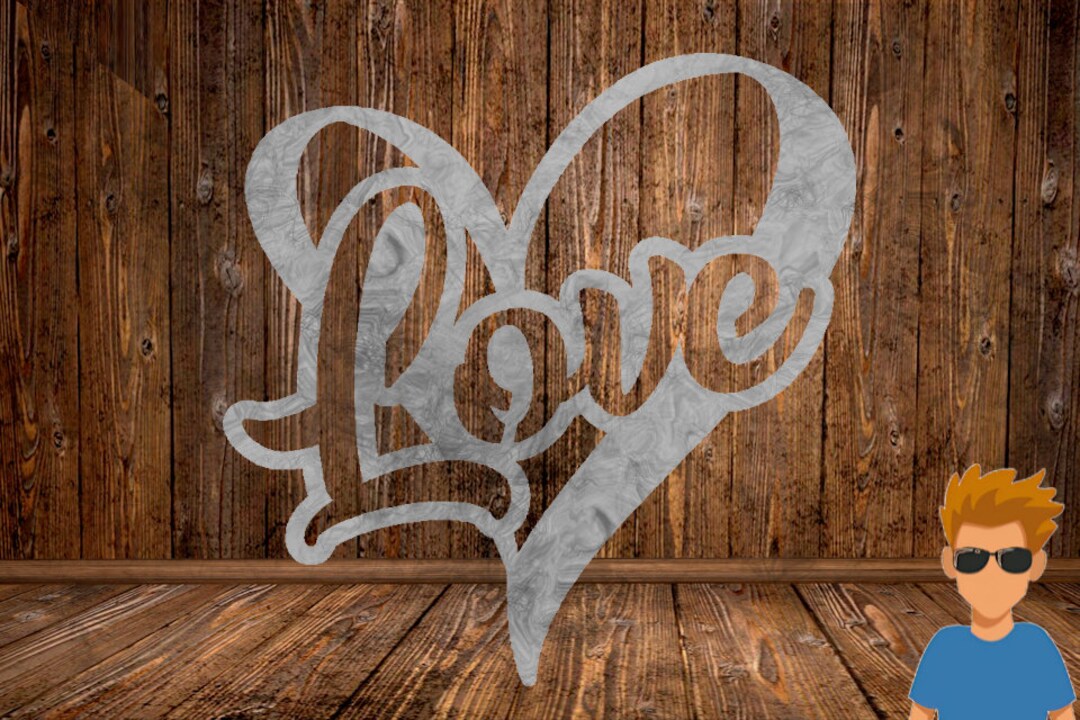 CUT Ready,heart Love,svg,dxf,vector File,plasma Cutting,cricut,tshirt ...