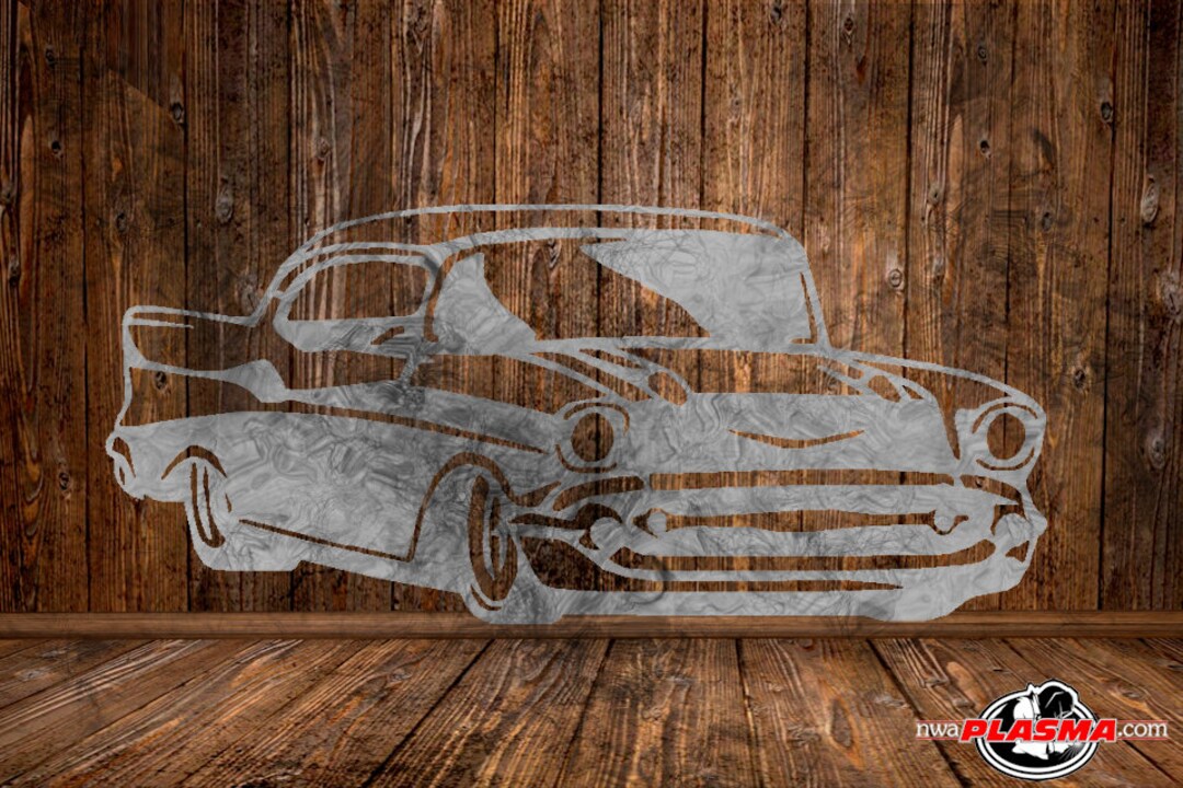 CUT READY, 1957 57 Chevy Chevrolet,svg,dxf,vector File,plasma Cutting ...