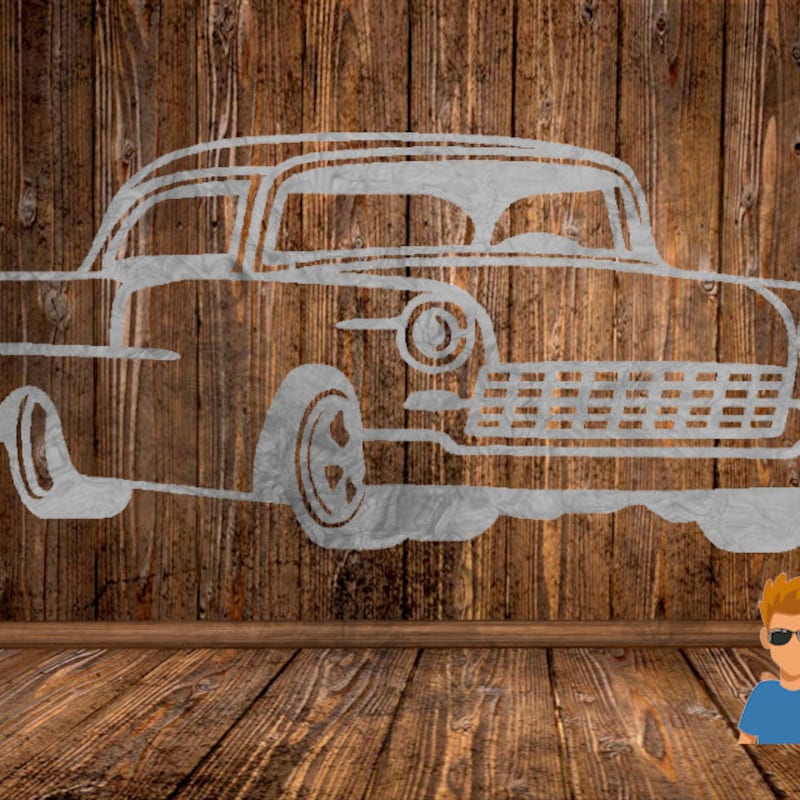 1955 Chevy Laser Cut - Etsy