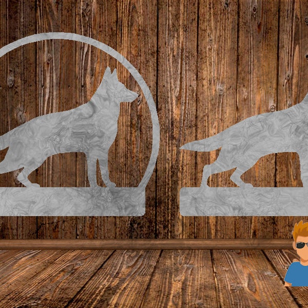 German Shepard Dxf File - Etsy