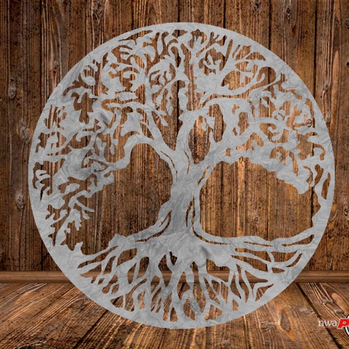 Tree of Life Panel Vector Laser Cut Files SVG DXF Home Wall - Etsy