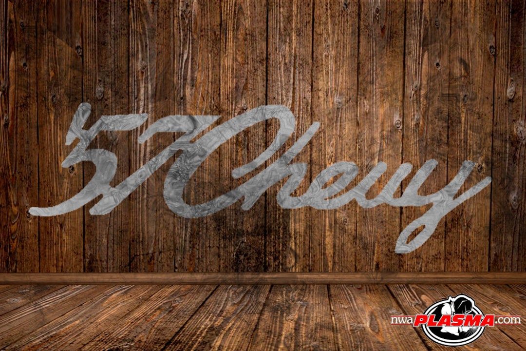 CUT READY, 1957 57 Chevy Script Emblem Chevrolet,svg,dxf,vector File ...