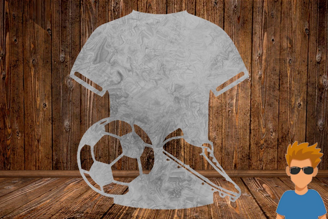 CUT READY, Soccer Shirt With Ball and Shoe,svg,dxf,vector File,plasma ...