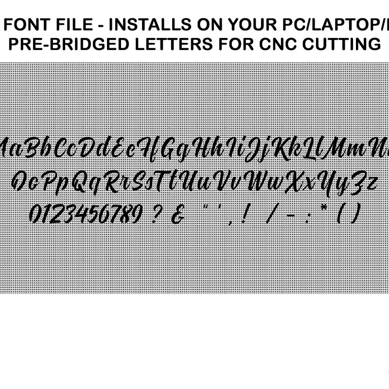 Cursive Dxf - Etsy