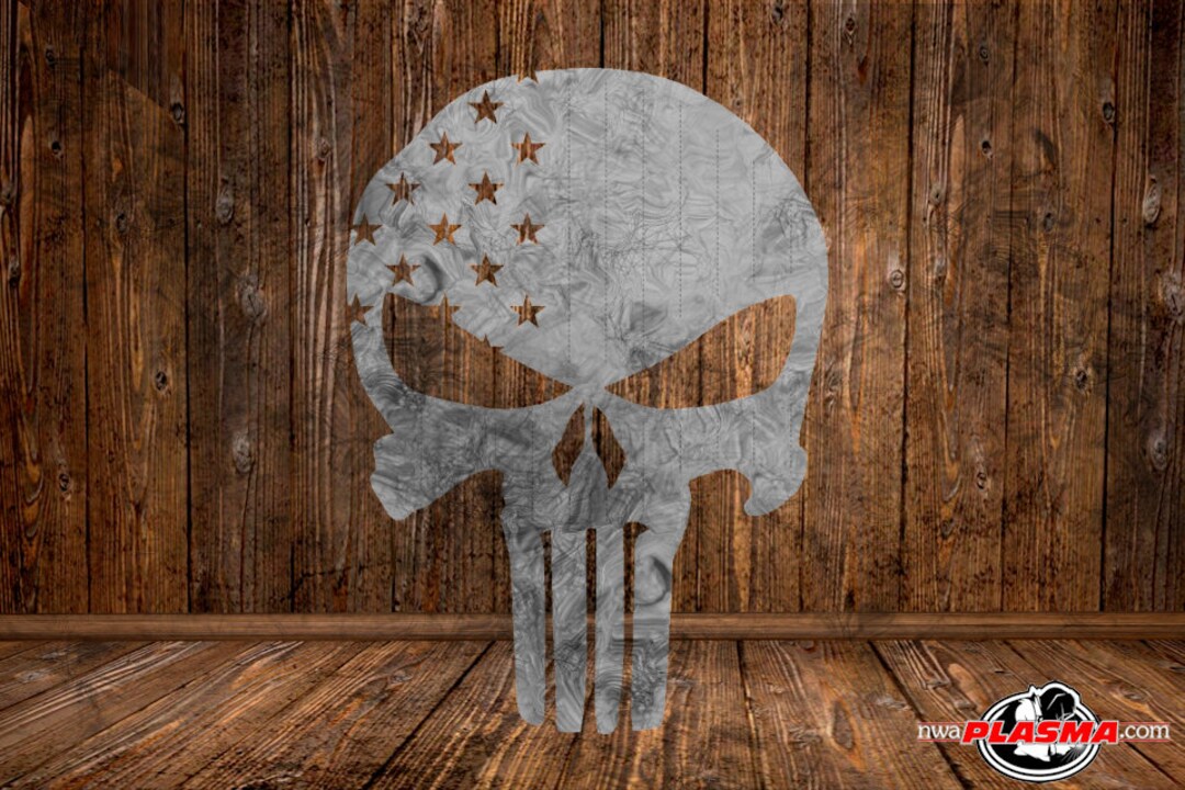 CUT READY, Punisher Flag,svg,dxf,vector File,plasma Cutting,cricut ...