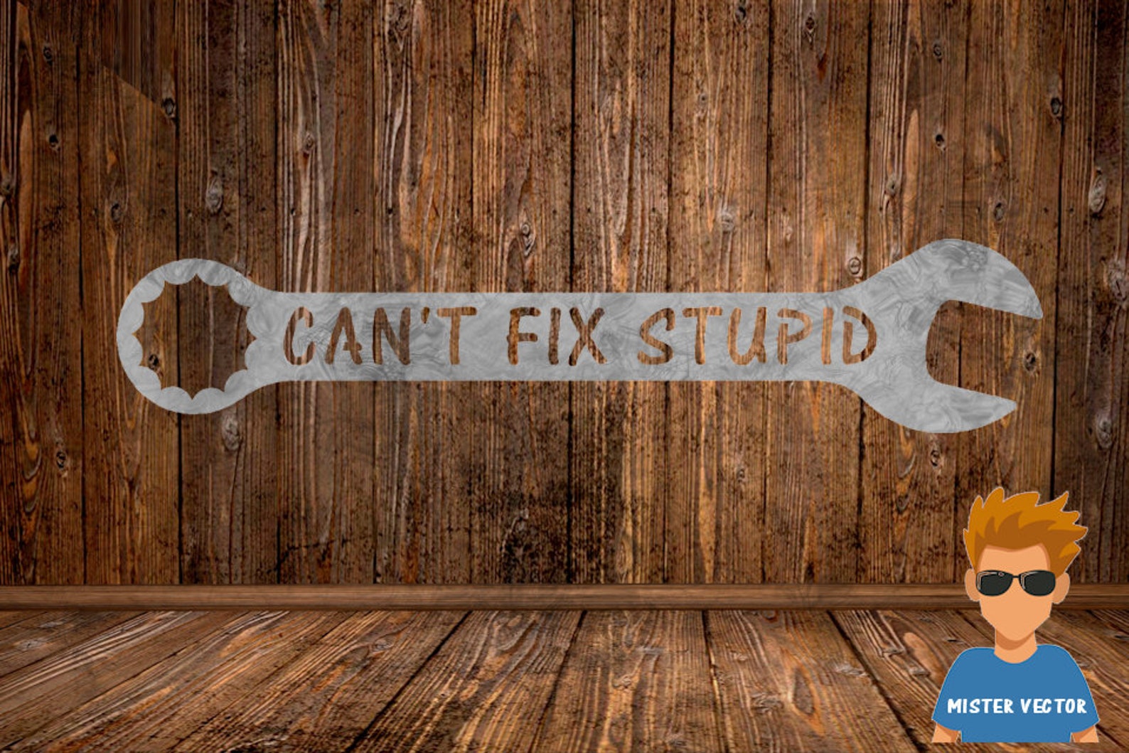 CUT READY Cant Fix Stupid Wrench SVG dxf fichier - Etsy France