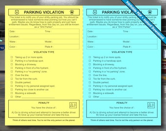 Parking Violation Template