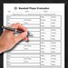 Baseball Player Evaluation (skills Assessment) Form | Printable PDF ...