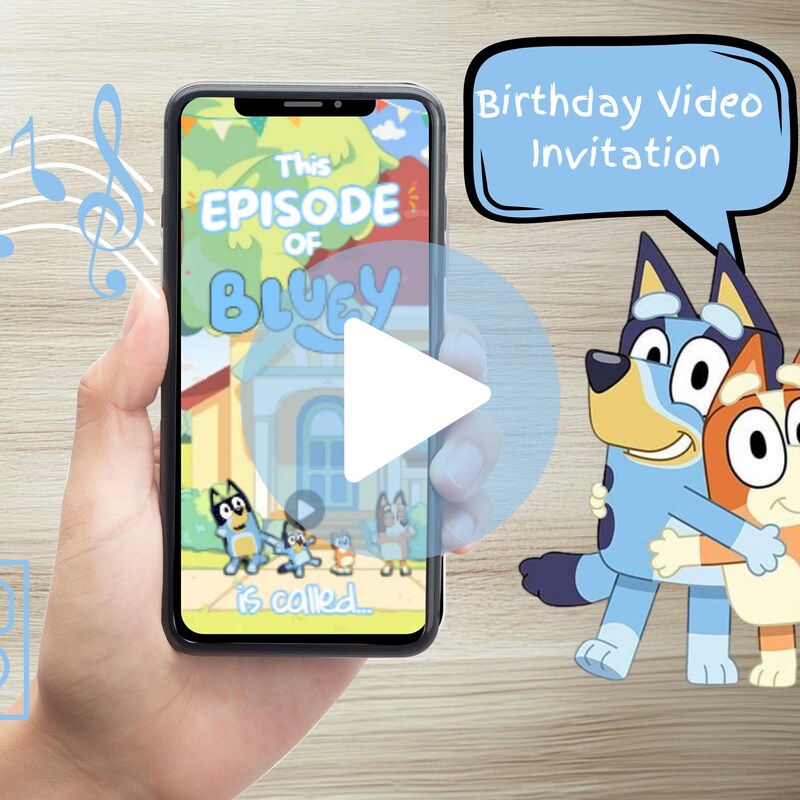 Bluey Invitation - Etsy