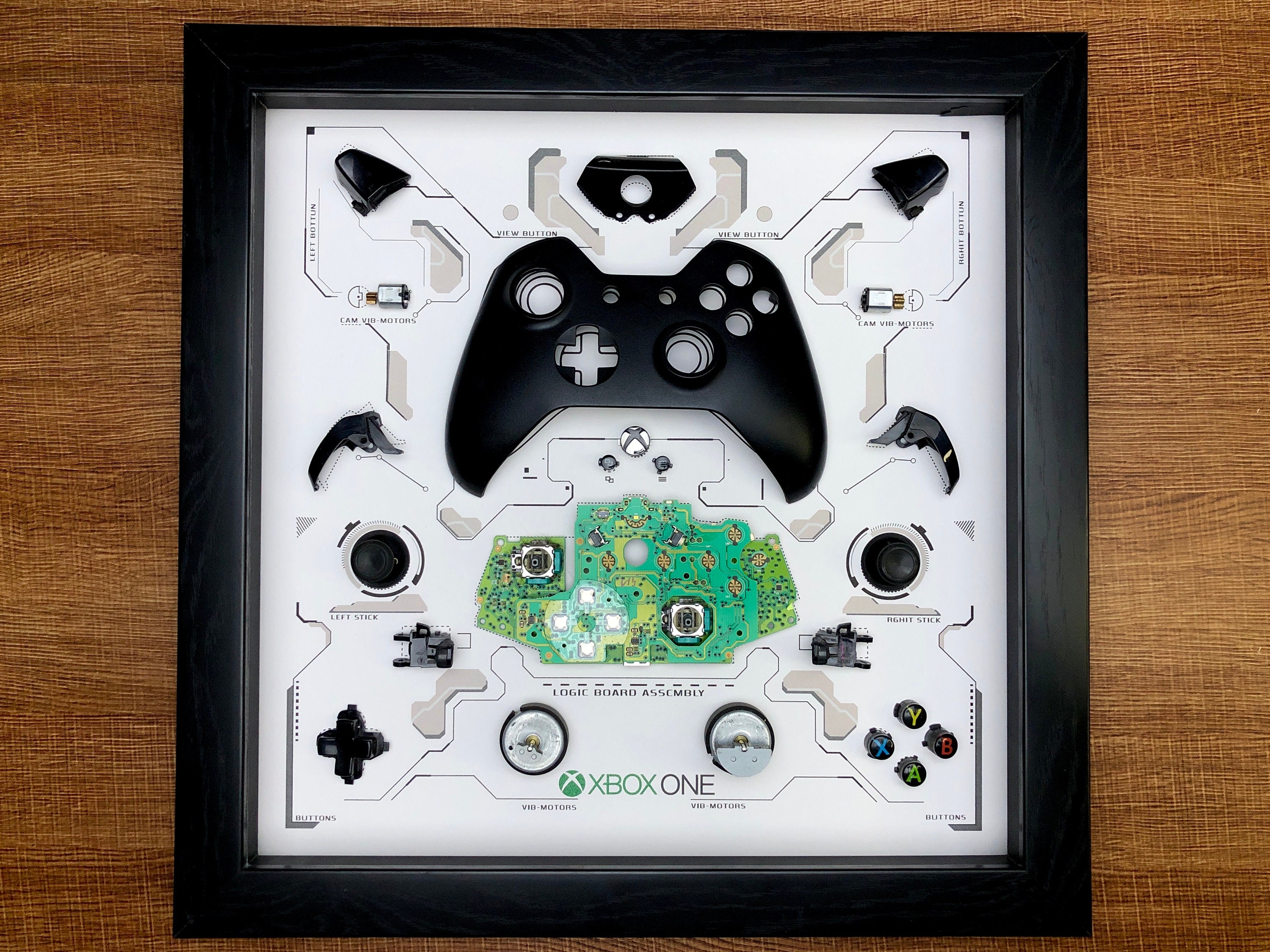 Disassemble Xbox One Template PDF Download, Framed Xbox One, Teardown ...