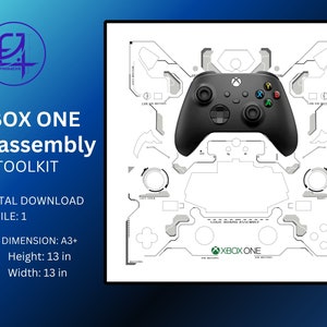 Disassemble Xbox One Template PDF Download, Framed Xbox One, Teardown ...
