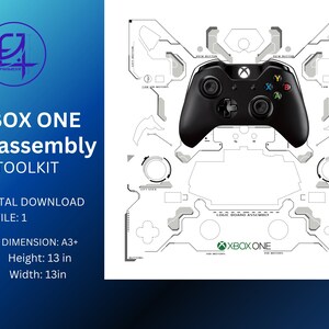 Disassemble Xbox One Template PDF Download, Framed Xbox One, Teardown ...