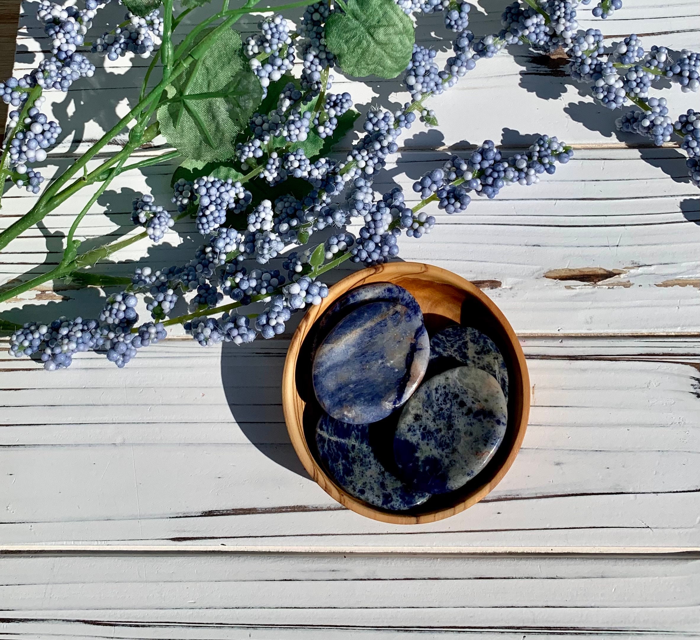 Sodalite Worry Stone - Etsy