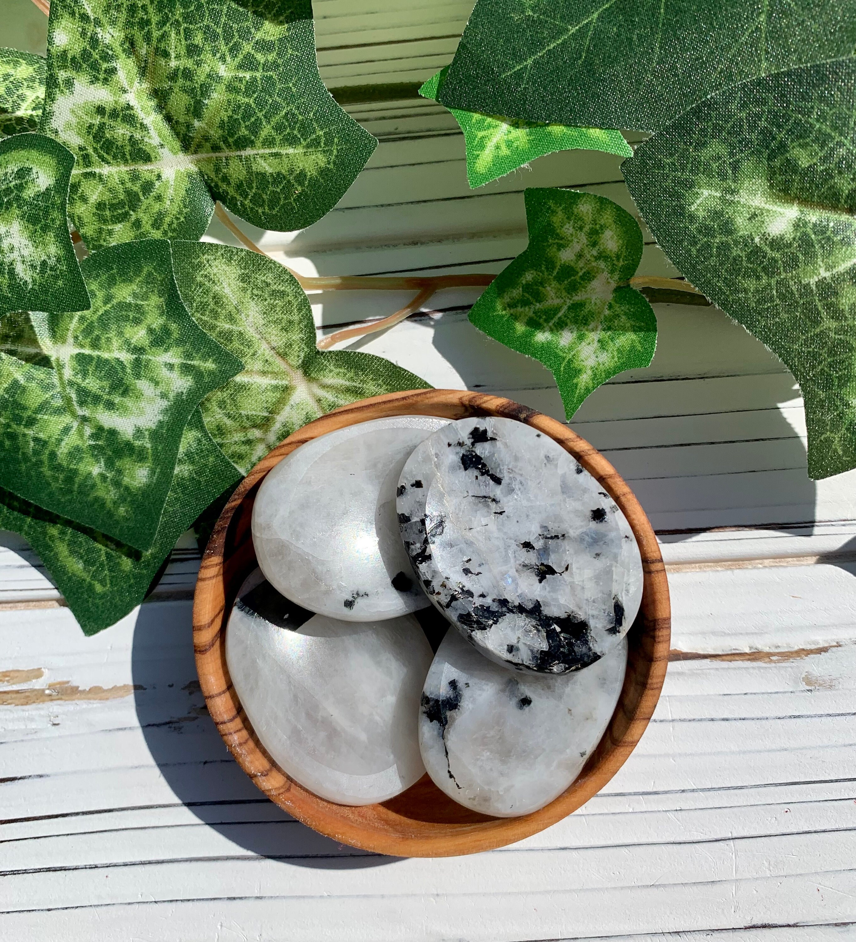 Rainbow Moonstone Worry Stone | Etsy