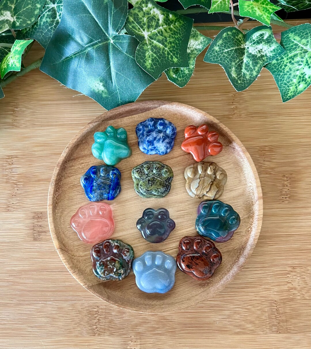 1 Tiny Crystal Paw Print - You Choose - Etsy