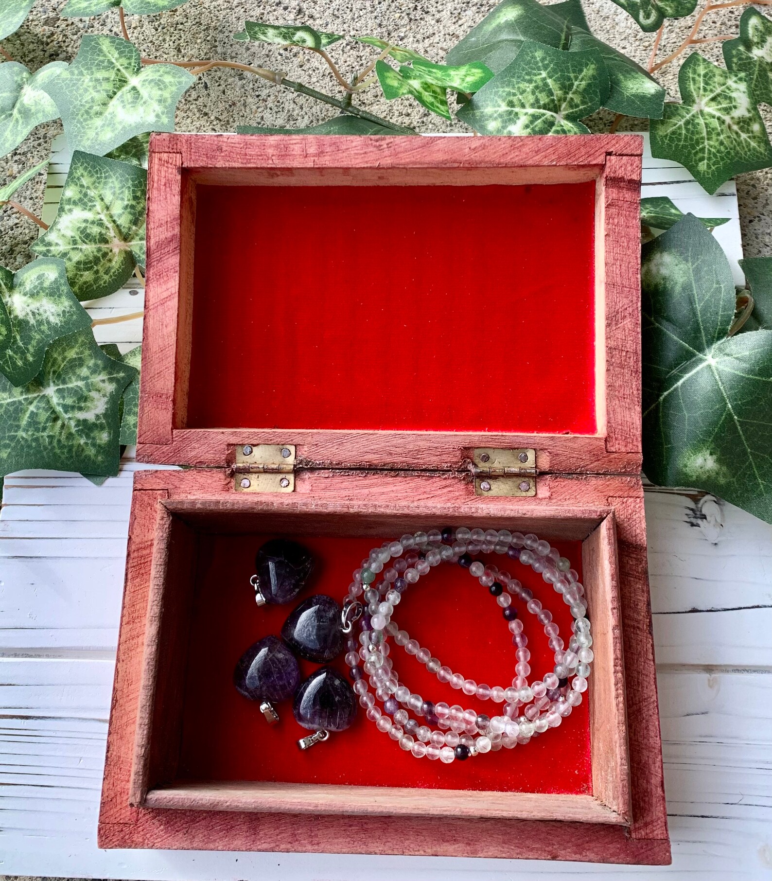 Carved Wood Lotus Storage Box (4"x 6") - Etsy