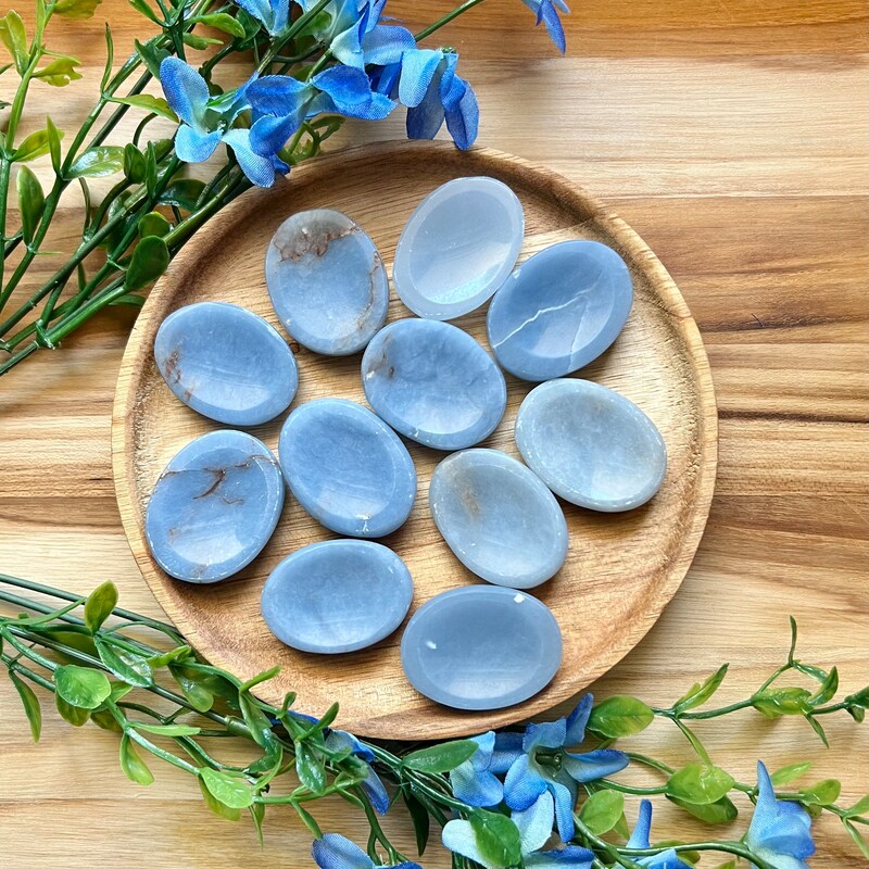 Angelite Stone - Etsy