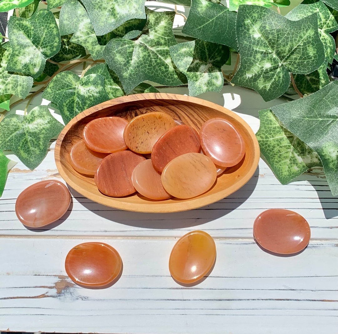 Orange Aventurine Worry Stone - Etsy