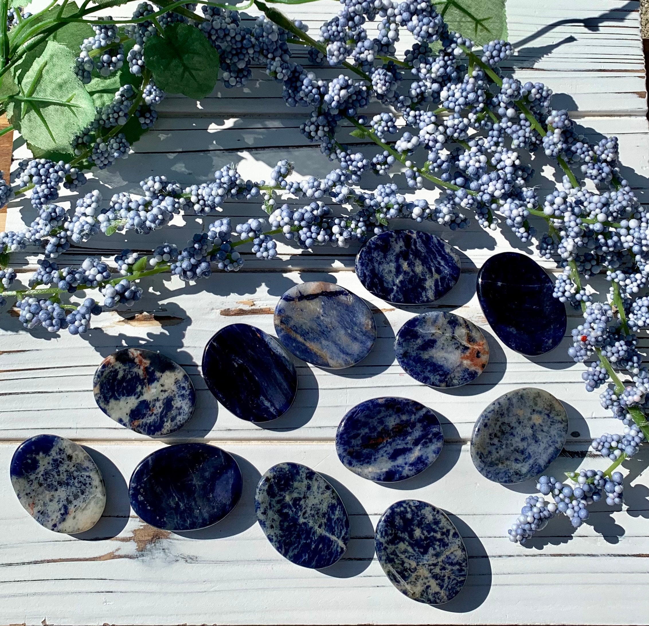 Sodalite Worry Stone - Etsy