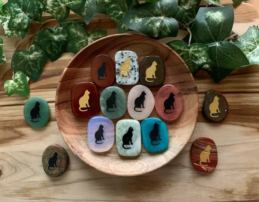 CAT Totem Gemstone Patience, Independence - Etsy