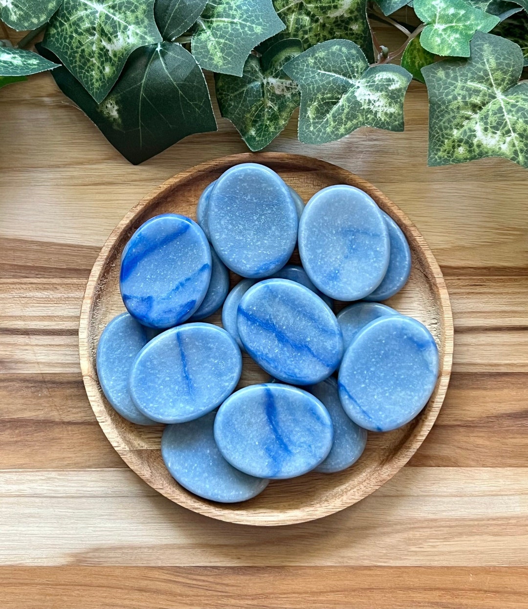 Blue Quartz Worry Stone - Etsy