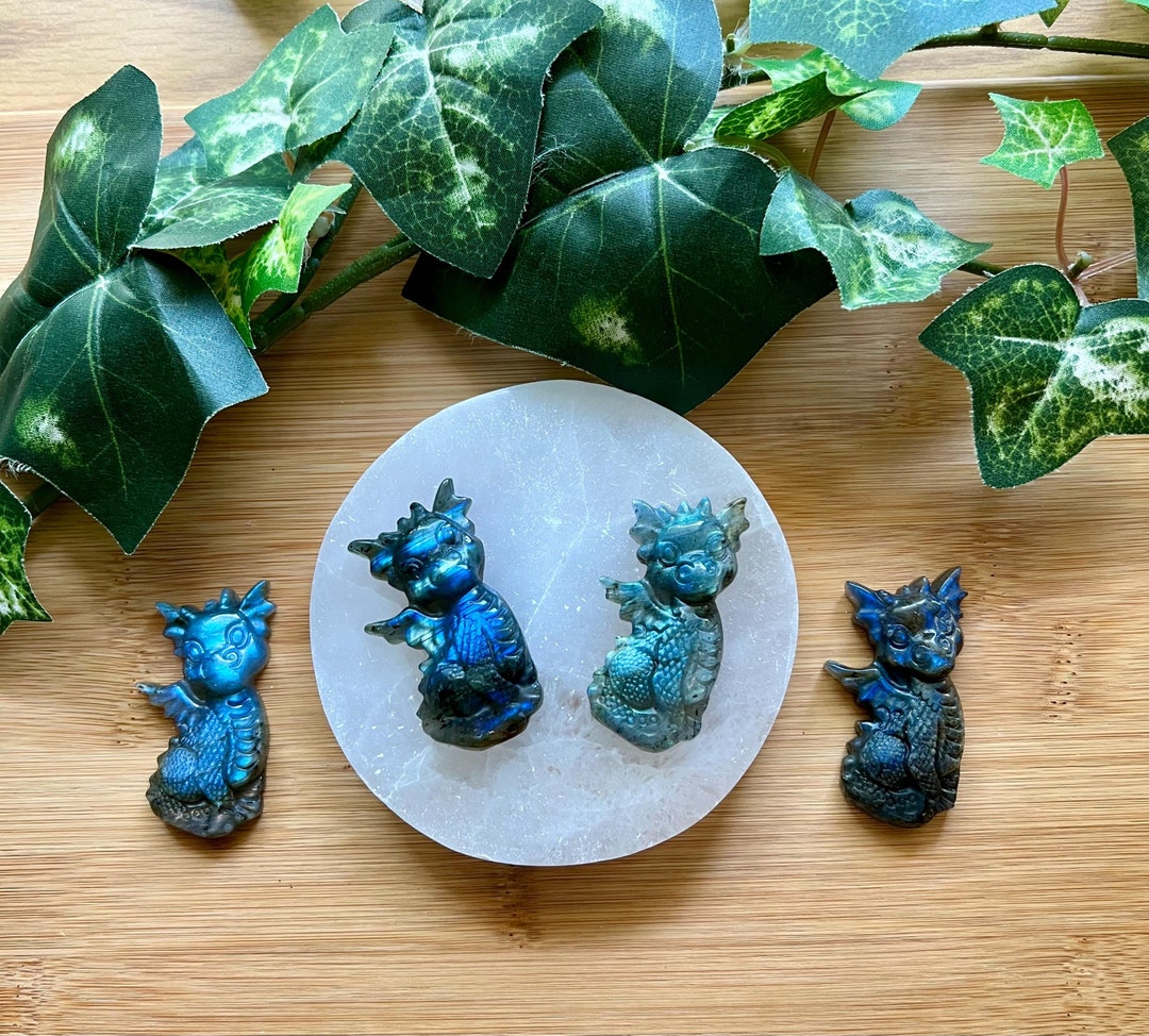 Flashy Labradorite Baby Dragon - Etsy