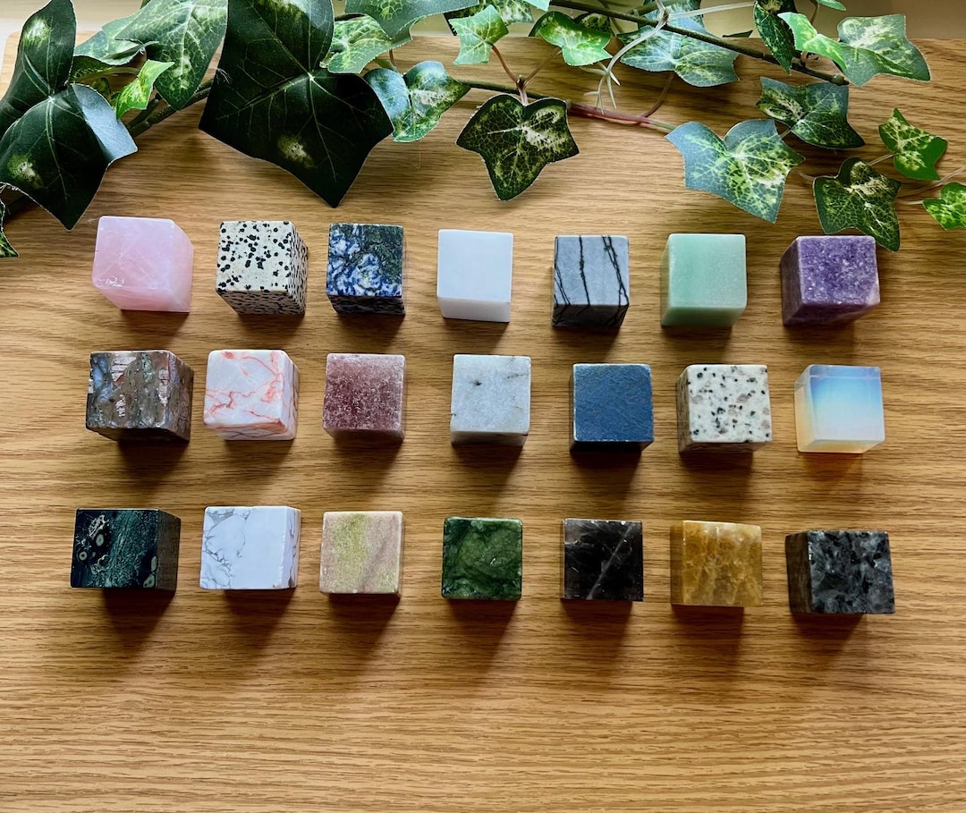 1 Gemstone Cube - (may Have Some Chips, Scratches, or Rough Spots) - Etsy