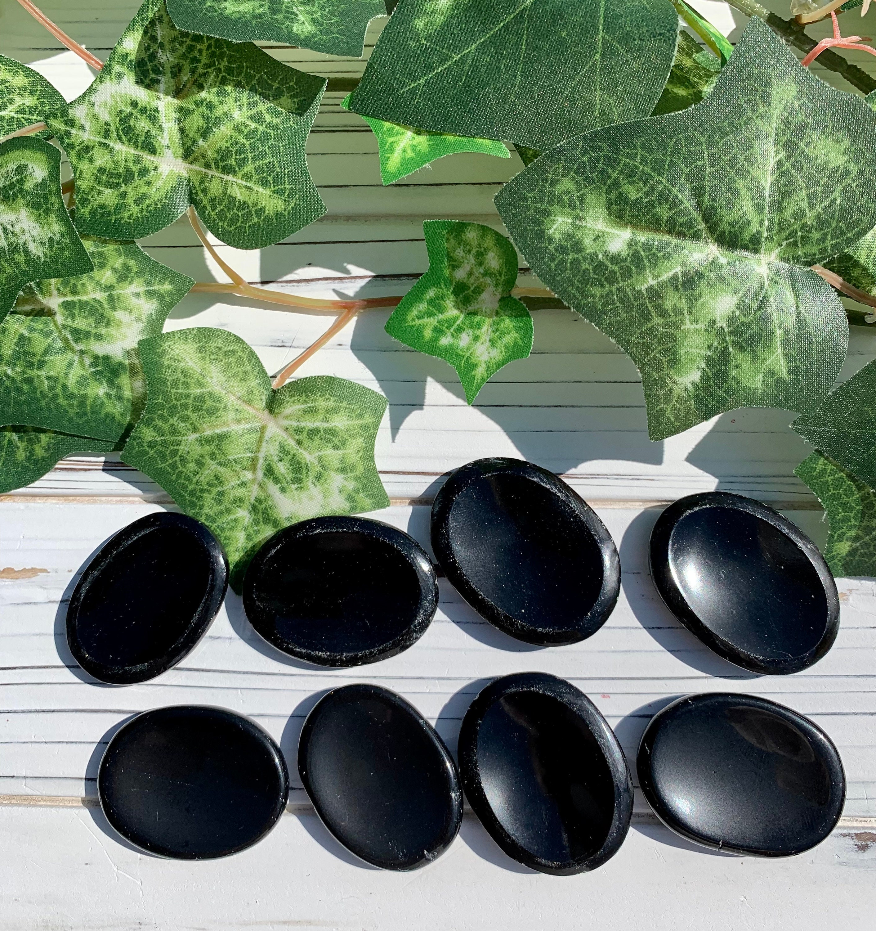 Black Obsidian Worry Stone - Etsy