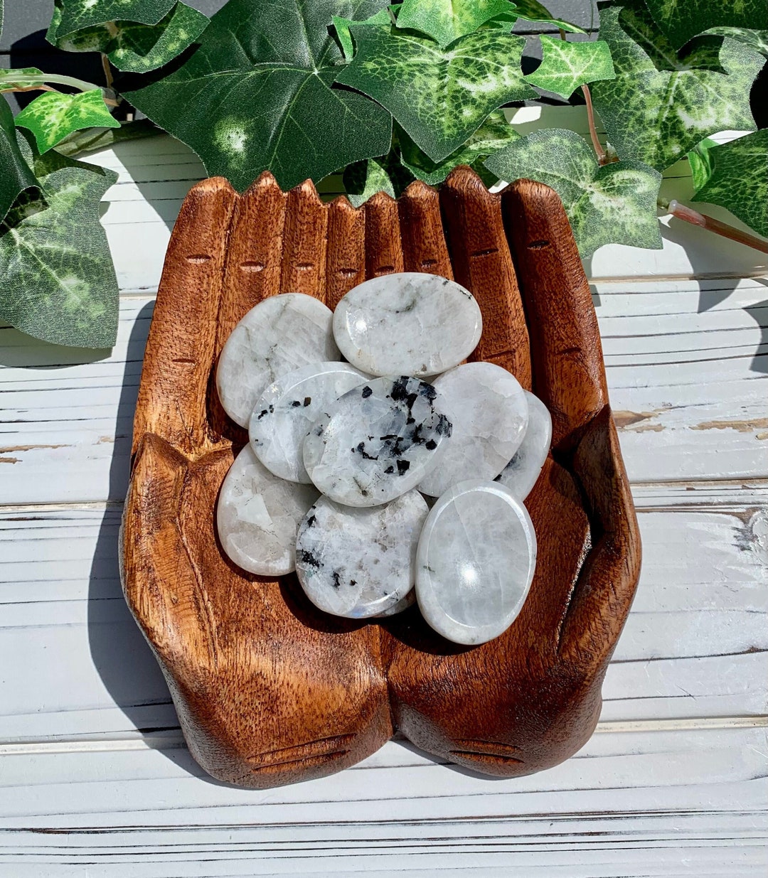 Rainbow Moonstone Worry Stone - Etsy