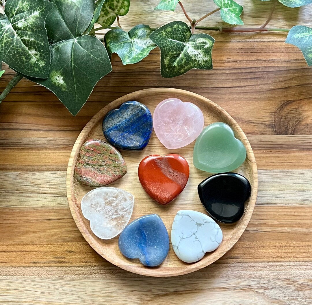 Heart Shaped Worry Stone You Choose - Etsy