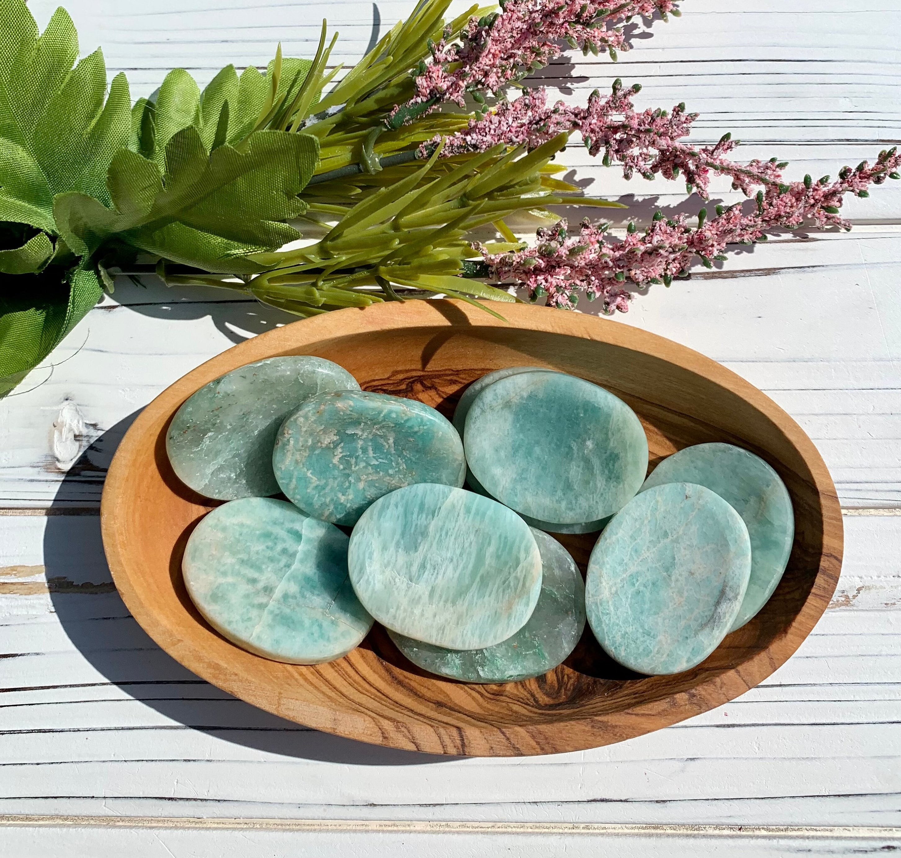 Amazonite Worry Stone - Etsy