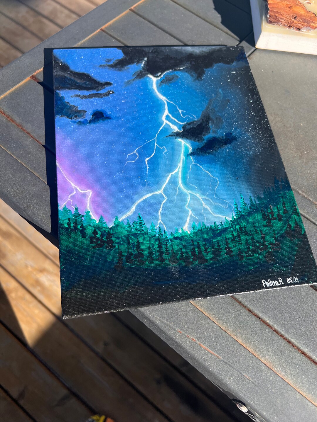 Lightning Strike Painting (9' X 7') - Etsy