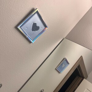 Fogged Mirror Heart Drawing Resin Art Piece - Etsy