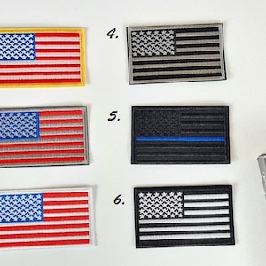 Top Quality US American Flag Iron-on Backing Embroidered Patch USA US Flag W/ Iron on Backing - Etsy