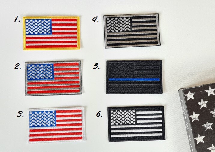 Top Quality US American Flag Iron-on Backing Embroidered Patch - Etsy