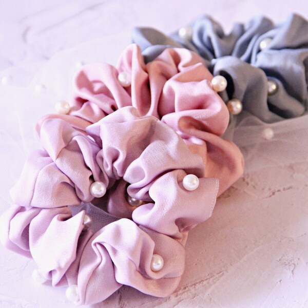 Pearl Scrunchie - Etsy