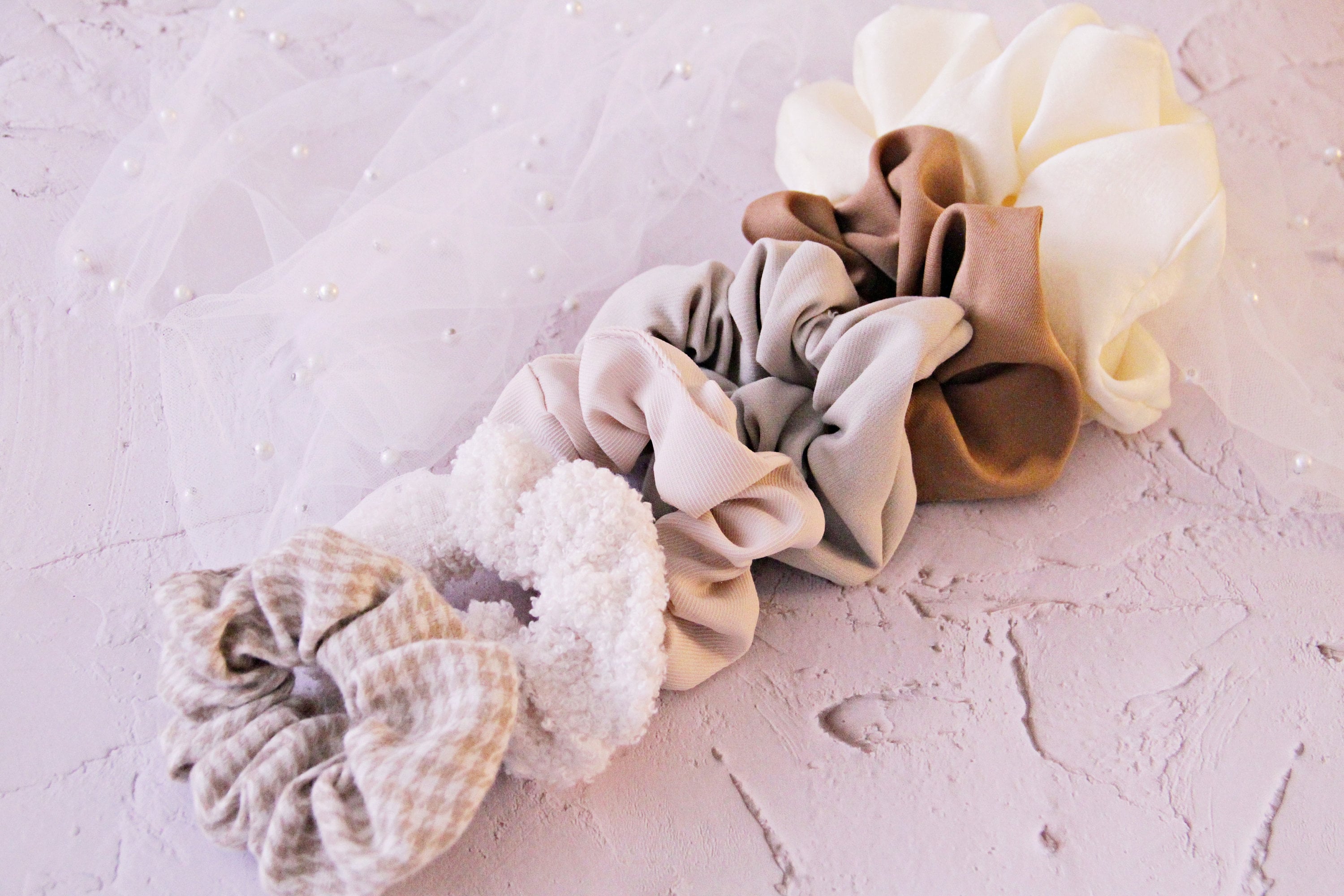 Neutral Tones Scrunchies Set Earth Tone Srunchy Set Teddy Scrunchies ...