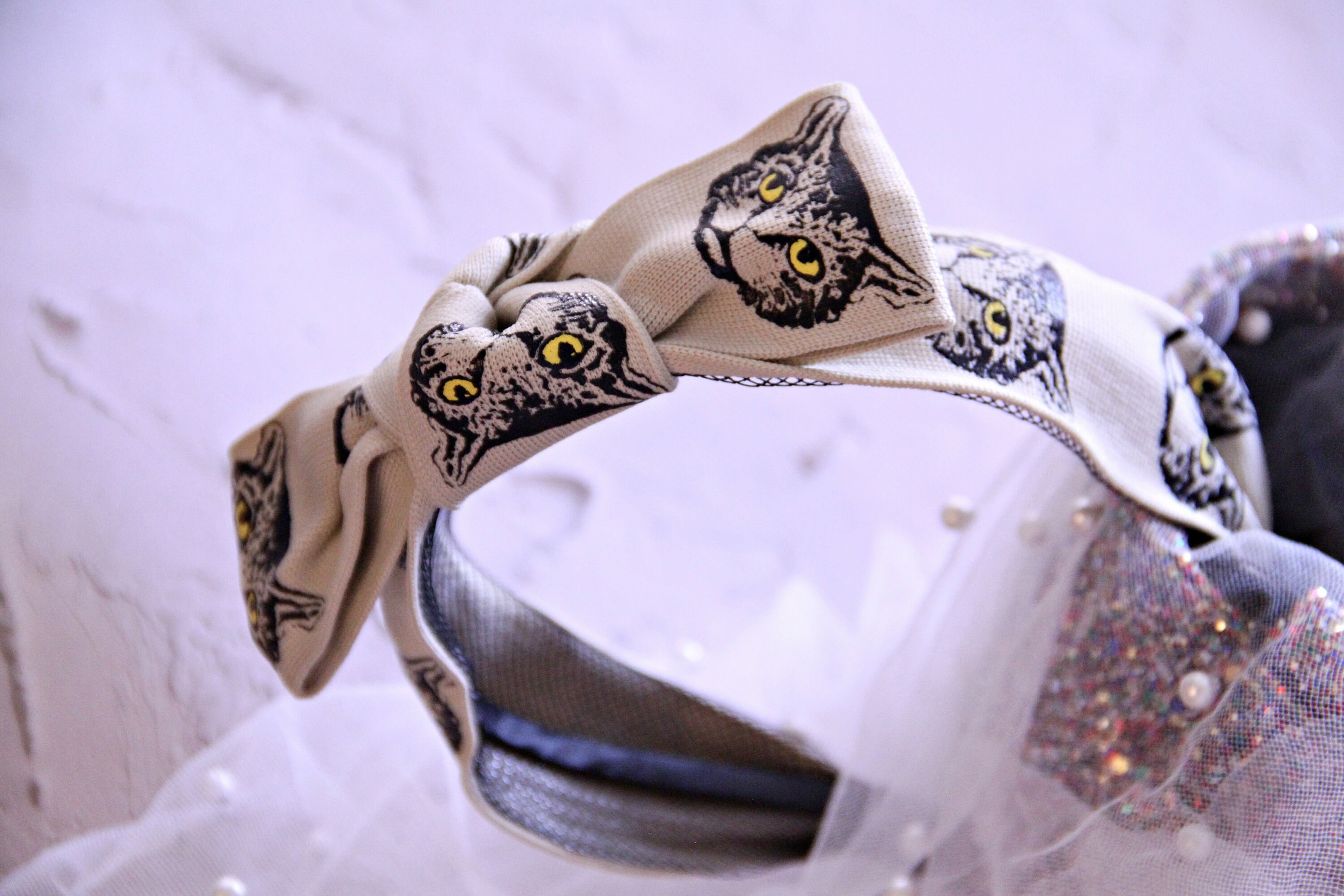 Cat Turban Headband Cat Print Knotted Headband Headband - Etsy