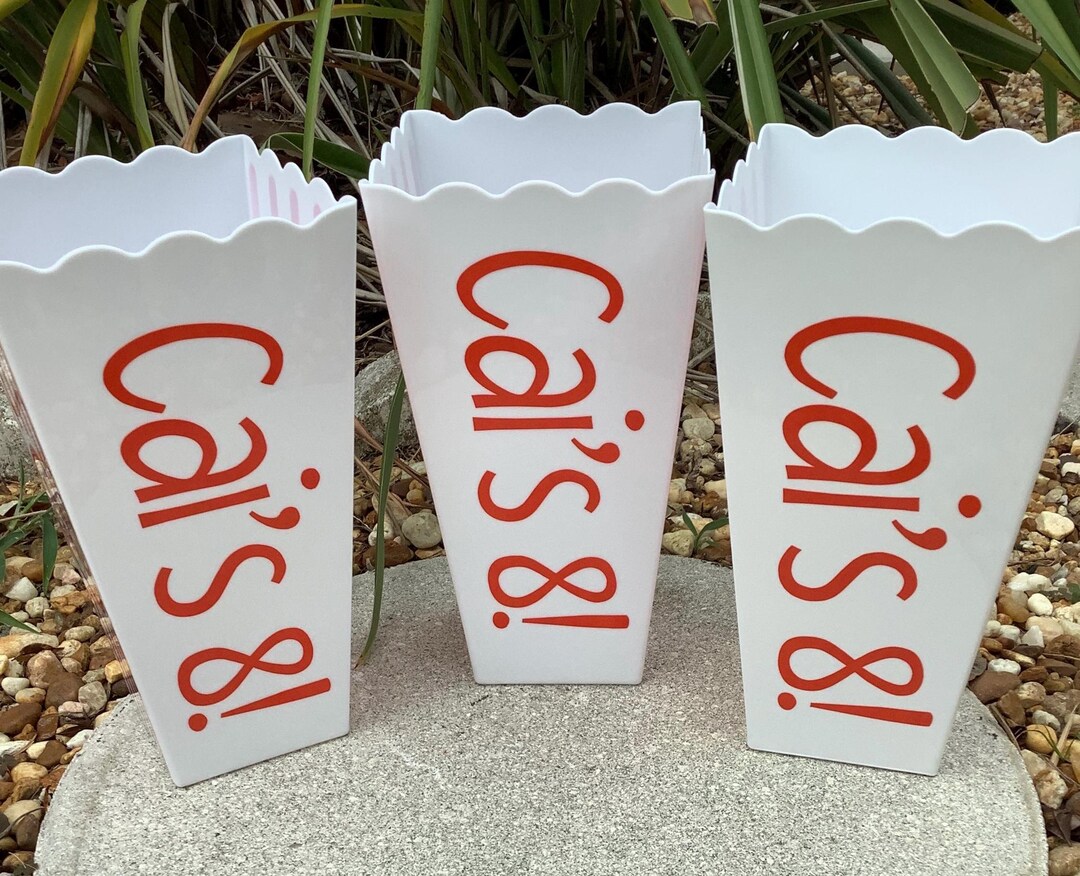 Personalized Popcorn Bucket/reusable Popcorn Bucket/family Movie Night ...