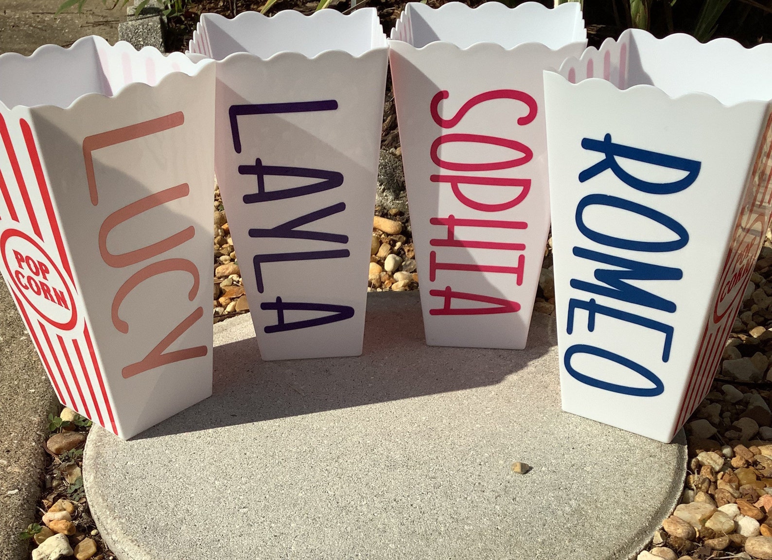 Personalized Popcorn Bucket/reusable Popcorn Bucket/family Movie Night ...