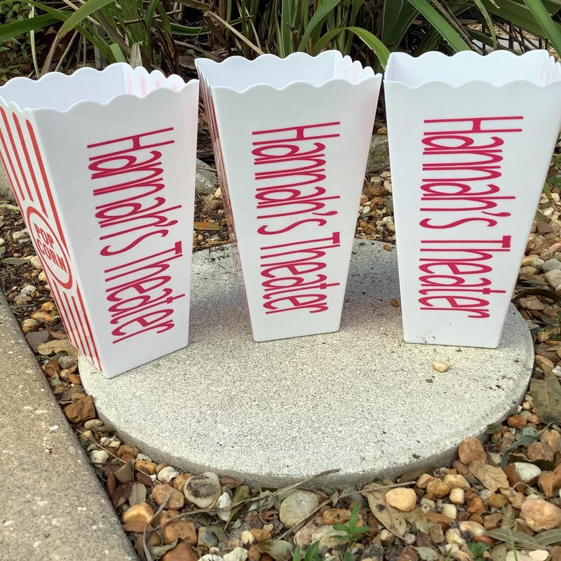 Personalized Popcorn Bucket - Etsy