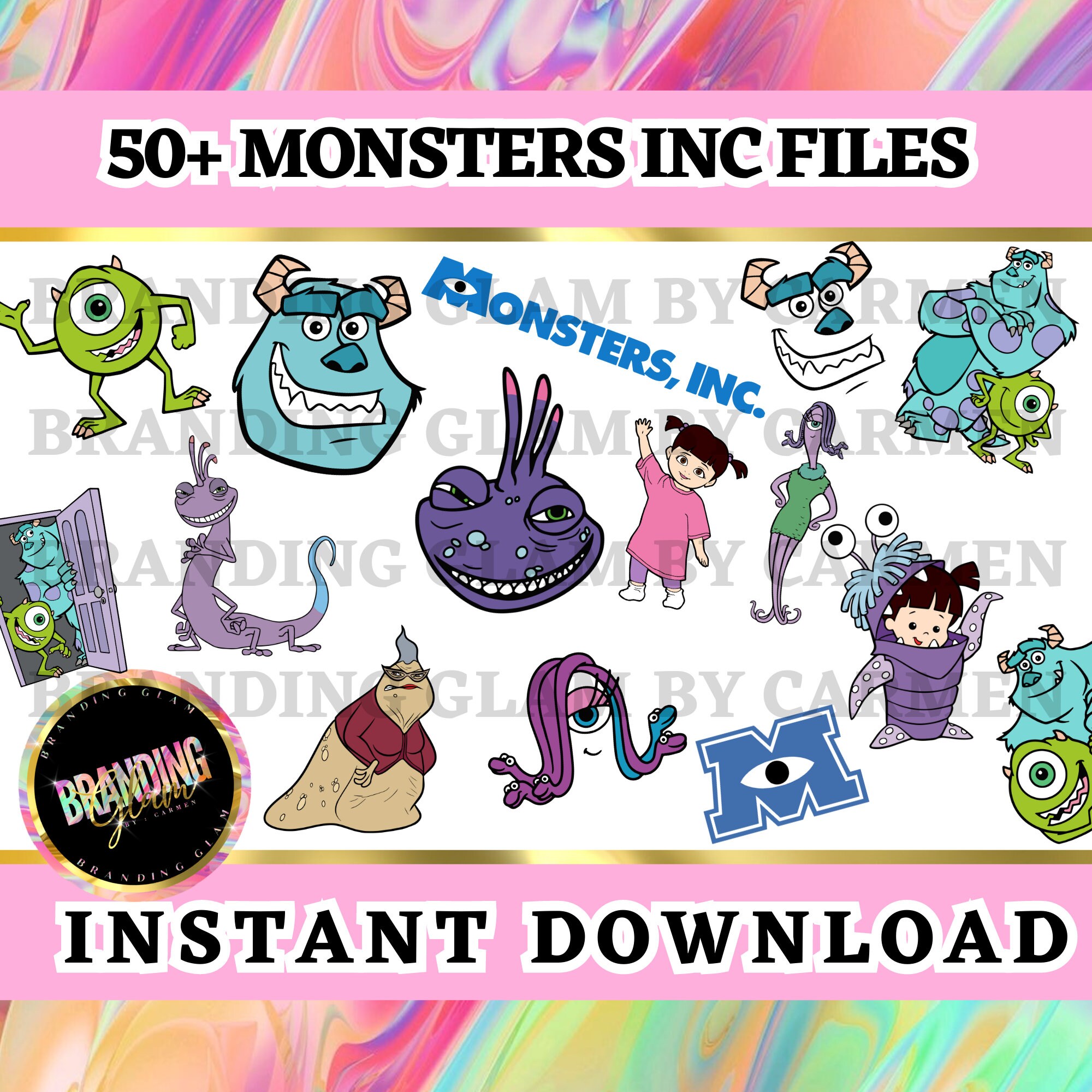 Monsters Inc Digital Files PNG/SVG Cricut Digital Download - Etsy