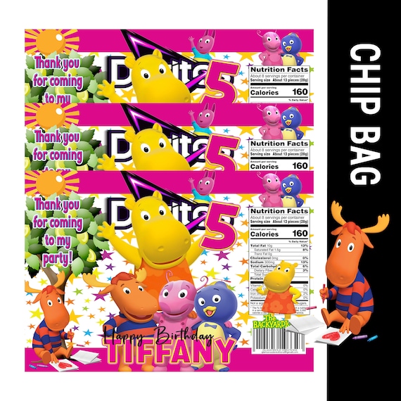 Party Favors Party Favors & Games Digital Chip Bag Party Favor Custom ...