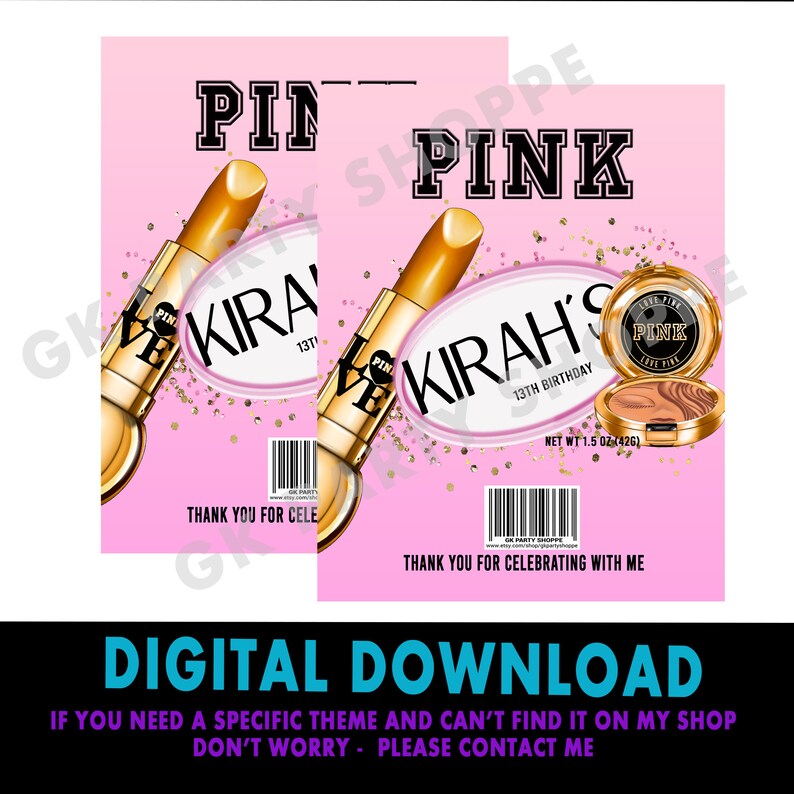 Kit Kat Bar Wrapper 13th Birthday Kit Kat Bar Treat - Etsy