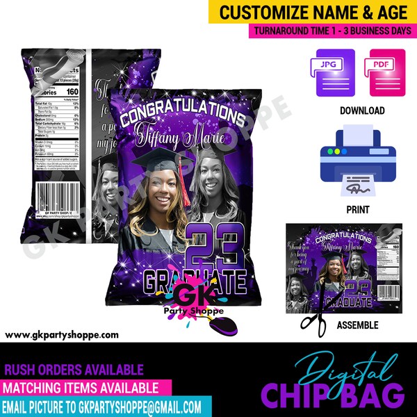 Preschool Graduation Chip Wrapper - Etsy