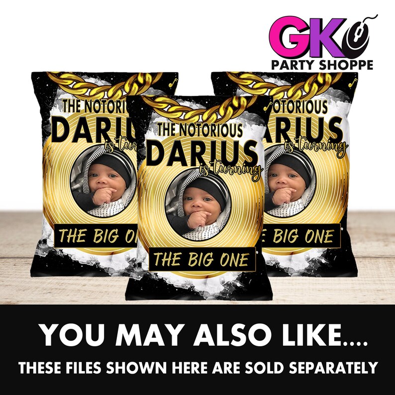 Notorious One Juice Pouch Party Favors | 1st Birthday Party Favor | Fun ...