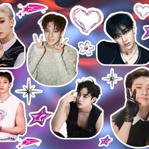 Stray Kids Member Sticker Sheet - Etsy